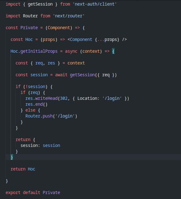 private component with hoc · vercel next.js · Discussion #20883 · GitHub