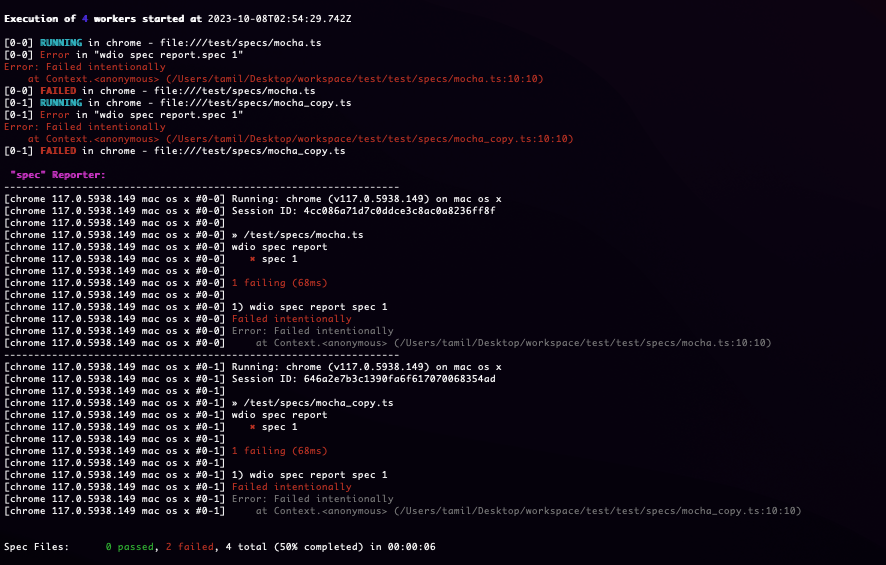 [🐛 Bug]: mochaOpts.bail from CLI will be ignored · Issue #11266 · webdriverio/webdriverio · GitHub