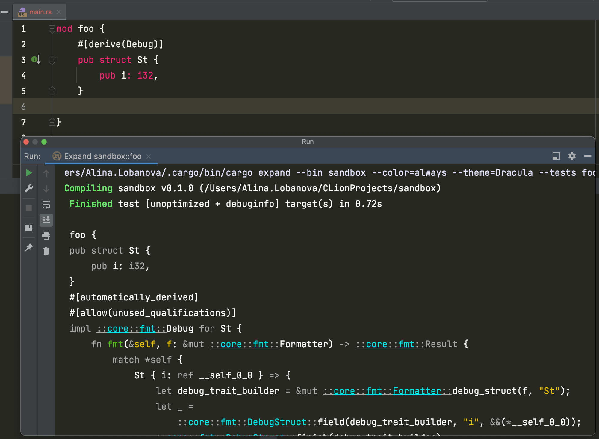 Use Ide Color Scheme In Cargo Expand Window · Issue 7930 · Intellij Rustintellij Rust · Github