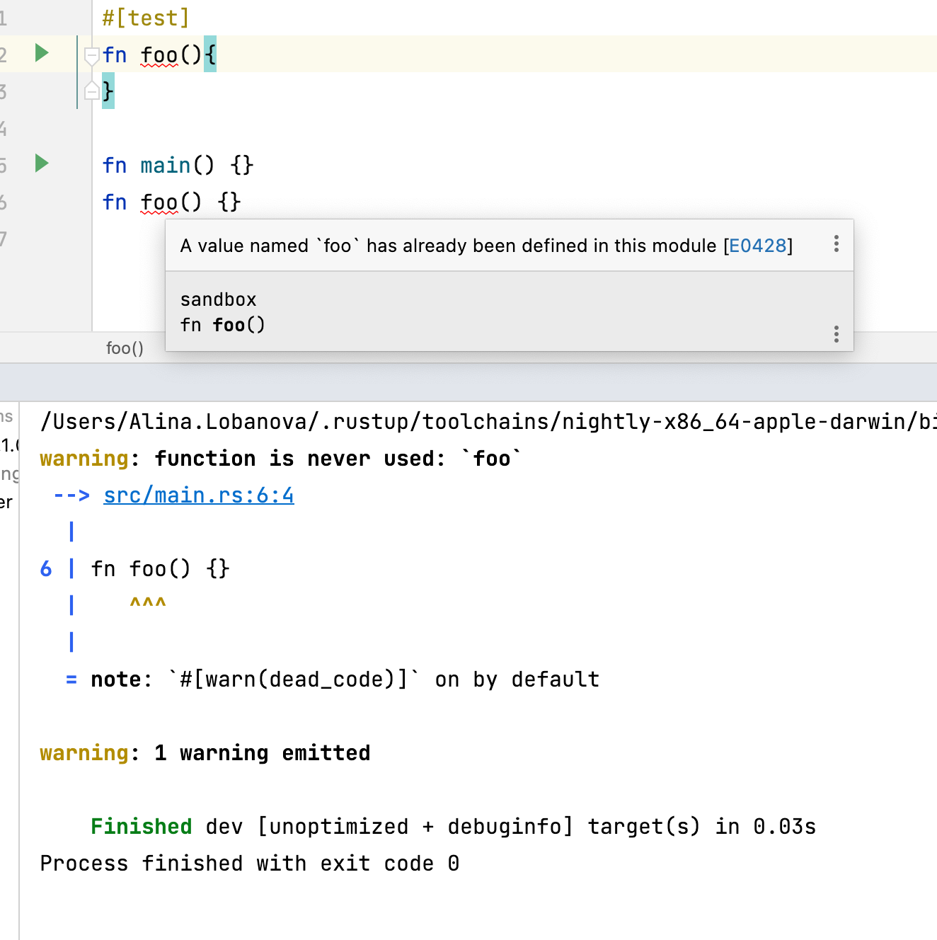 E0428 (multiple definitions) when using #[test] · Issue #8131 ...