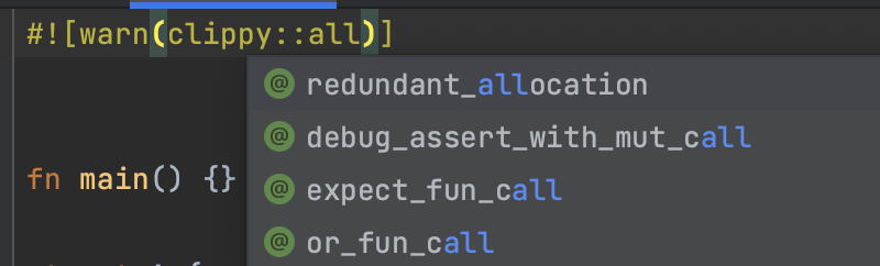 No Completion For `all` In ` Warnclippyall ` · Issue 8931 