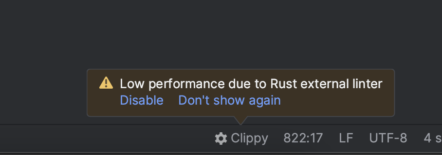 (new ui) unreadable message about low performance due to external linter · Issue #9706 ...