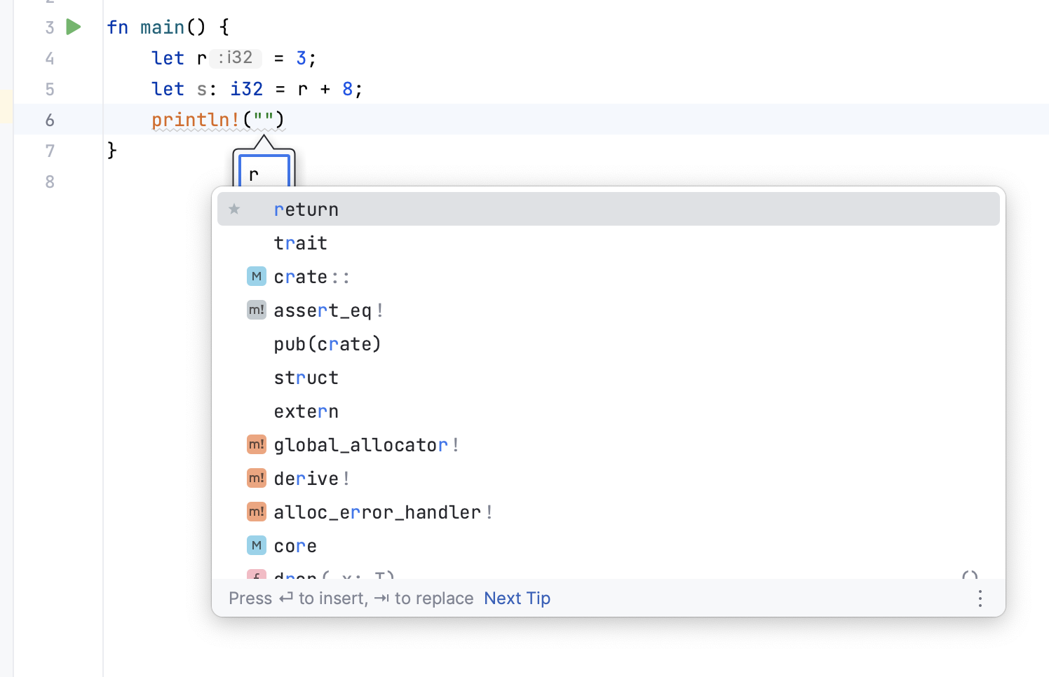 Regression `add Format String Argument` Has Wrong Completion List · Issue 9726 · Intellij Rust 7328