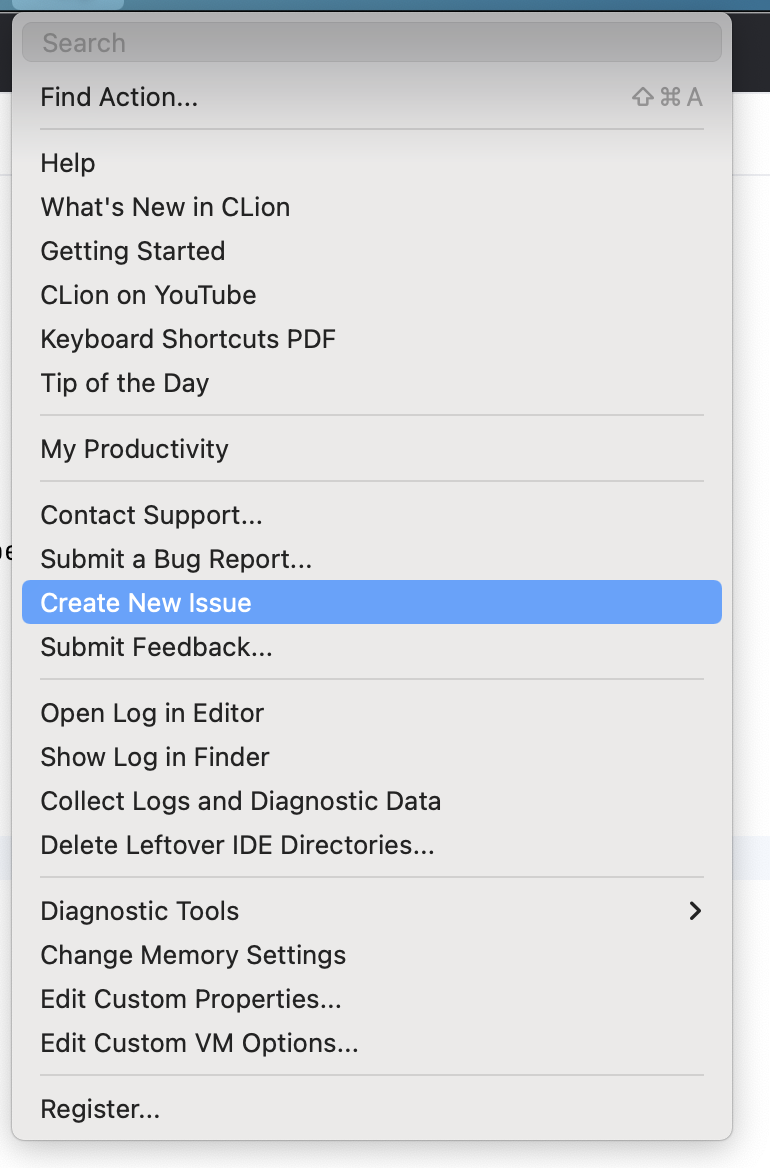 Rephrase The Create New Issue Action · Issue 9744 · Intellij Rust