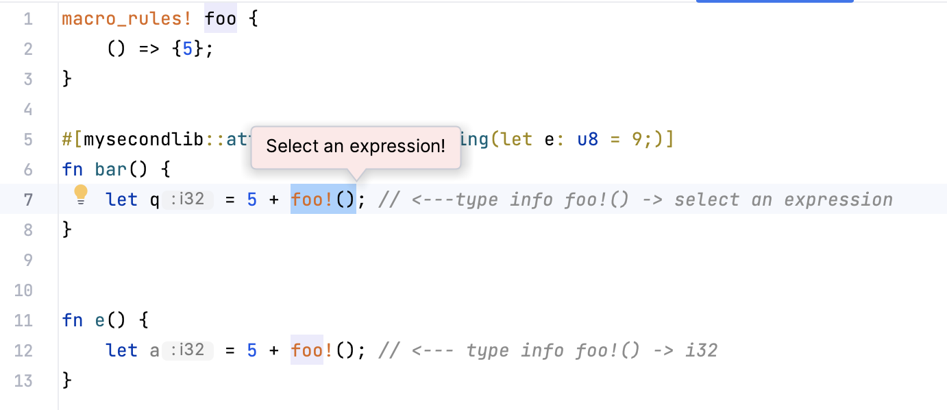Show Type Info For Macros Inside Attribute Macros Body Doesnt Work · Issue 9863 · Intellij
