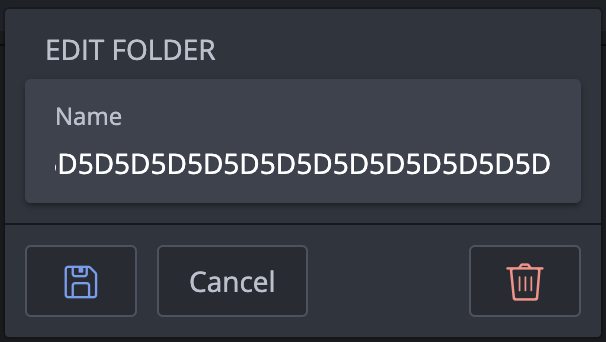 Left Navigation Edit Folder Icon does not display on very long folder names · Issue #6811 ...
