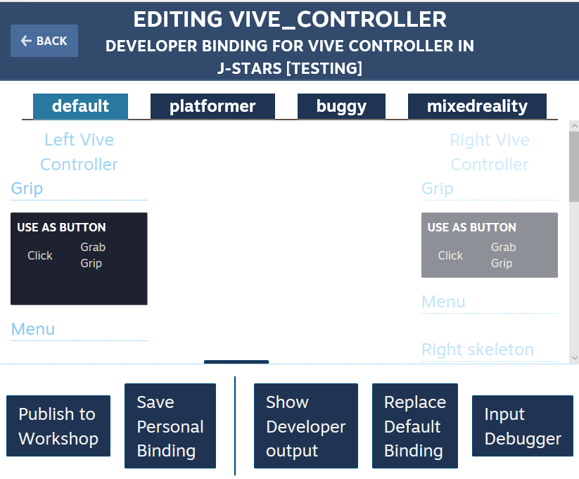 Bindings page not working · Issue #309 · ValveSoftware/steamvr_unity ... Bindings page not working · Issue #309 · ValveSoftware/steamvr_unity ...
