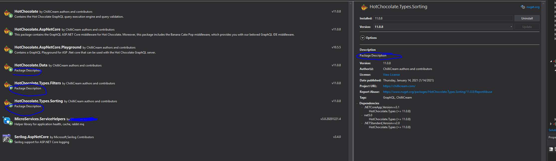 Nuget Package Description Missing · Issue #2945 · ChilliCream/graphql-platform · GitHub