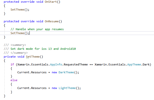 AppInfo RequestedTheme not working. Always returns Light Mode · Issue #1237 · xamarin/Essentials ...