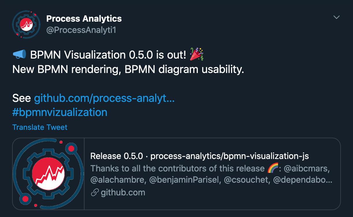 [INFRA] Tweet automatically when a release is done · Issue #787 · process-analytics/bpmn ...
