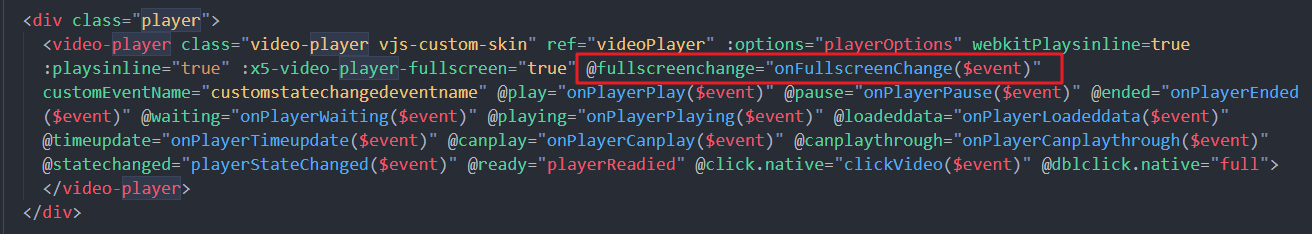 how to excute is fullscreen or not ?? · Issue #311 · surmon-china/videojs-player · GitHub