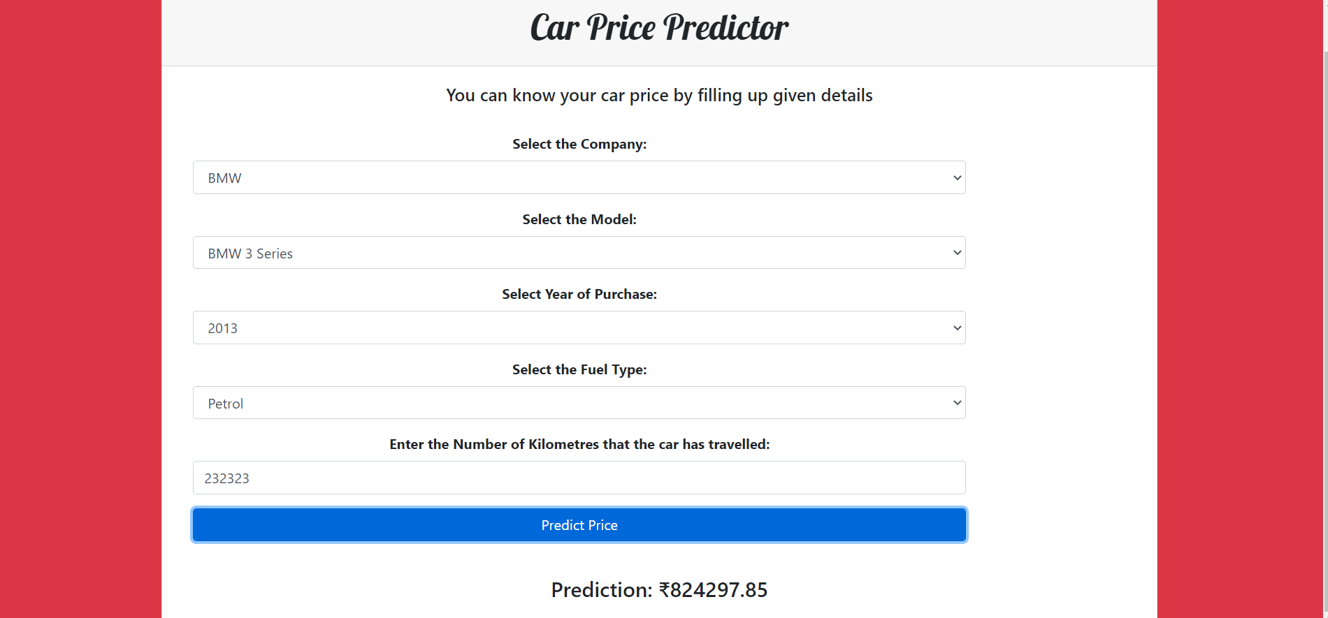 GitHub - RachitJain1999/Car_price-predictor