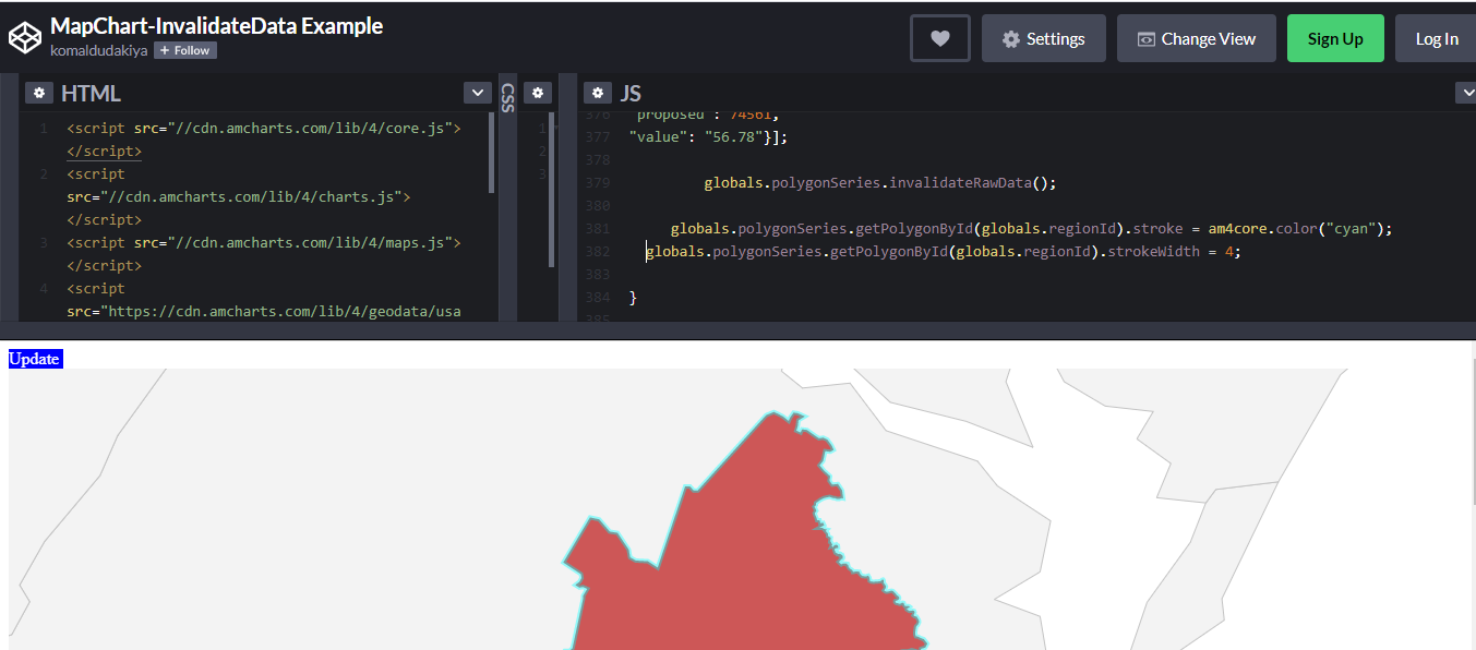 Polygon stroke is not updated after invalidateData is called · Issue #3206 · amcharts/amcharts4 ...