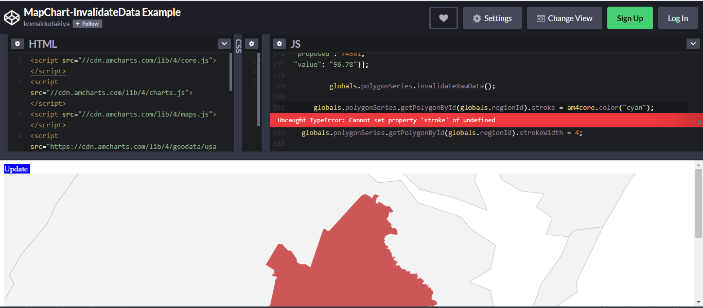 Polygon stroke is not updated after invalidateData is called · Issue #3206 · amcharts/amcharts4 ...