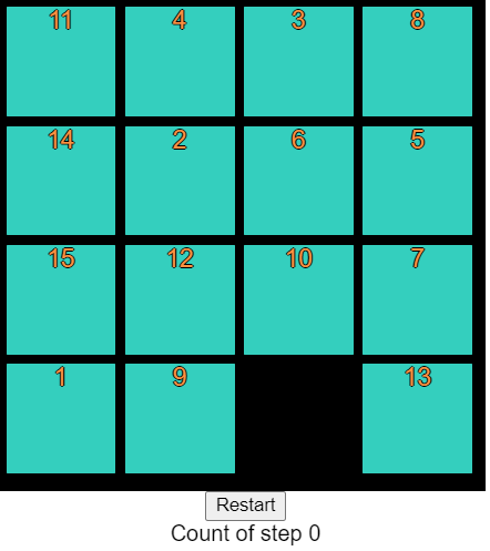 GitHub - Julianna-fil/15-puzzle-game