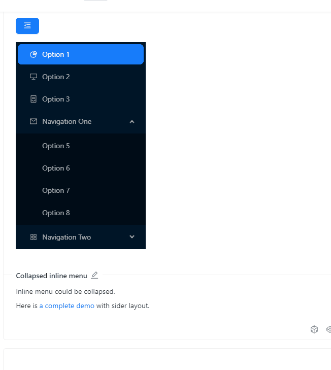 Submenu items appear and disappear quickly in inline mode after select item of submenu in ...