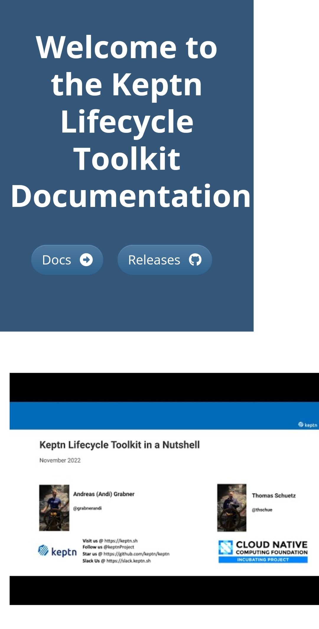 responsiveness issue in the homepage of lifecycle toolkit · Issue #796 · keptn/lifecycle-toolkit ...