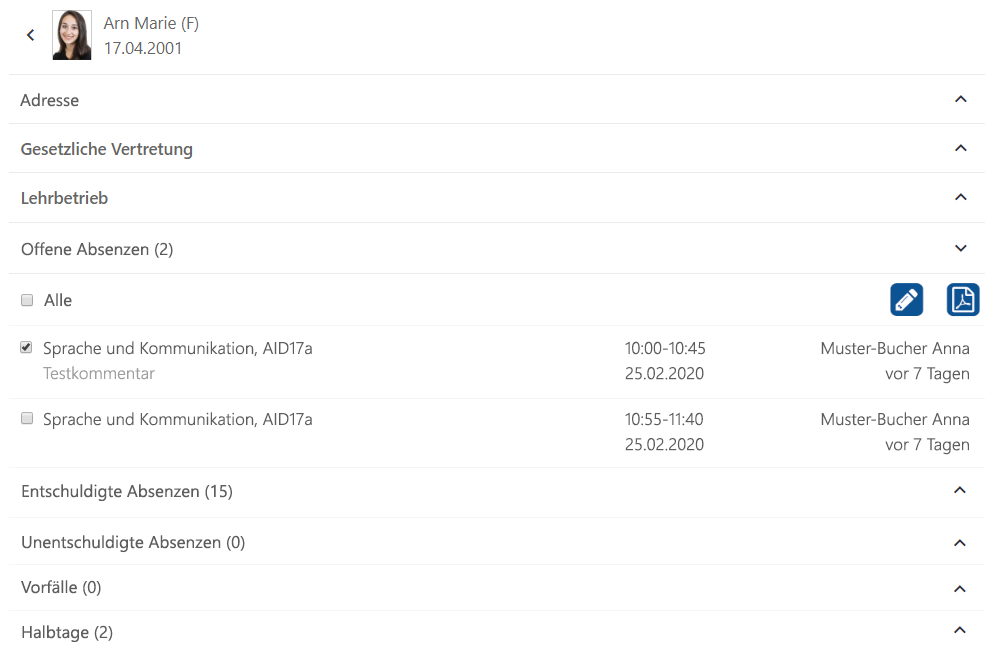 Schüler-Profil: Absenzen aufführen (4PT) · Issue #151 · bkd-mba-fbi/webapp-schulverwaltung · GitHub