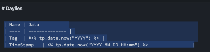 Template: Generate Tag out of Current year (tp.date.now) · Issue #694 · SilentVoid13/Templater ...