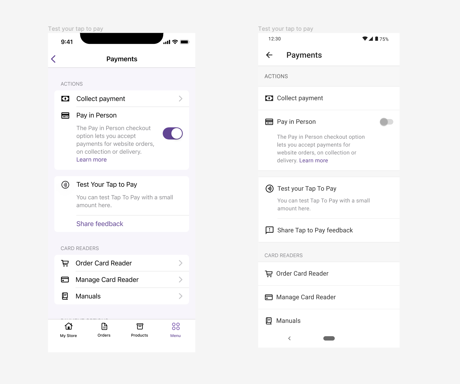 [Mobile payments] Change text on TTP button and feedback in the payments hub · Issue #8686 ...