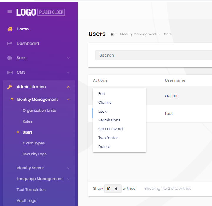 Impersonating users · Issue #1082 · abpframework/abp · GitHub