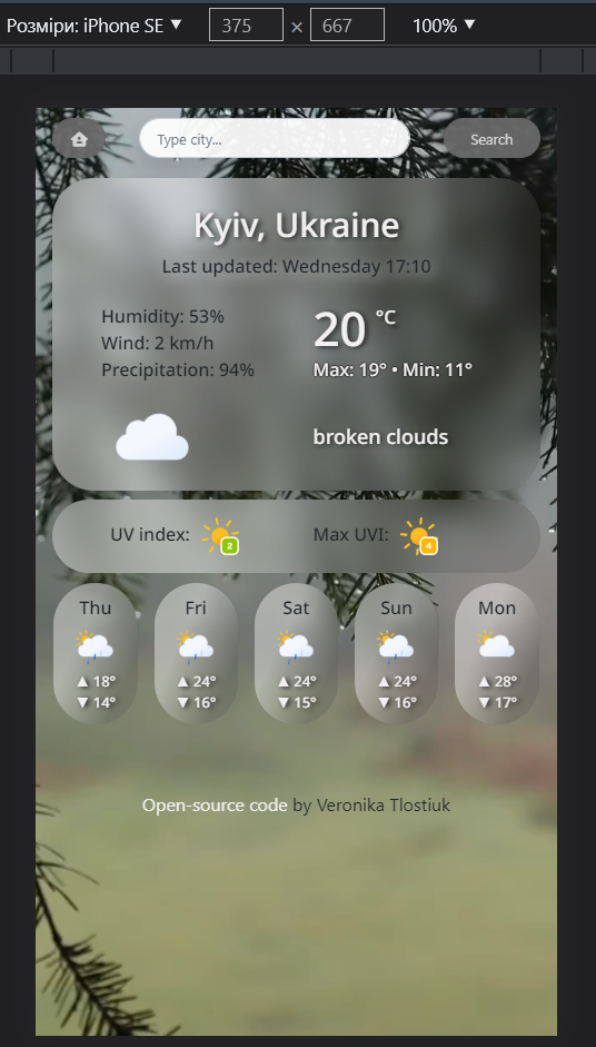 GitHub - Veronikanos/Weather-API: My first project in front-end ...
