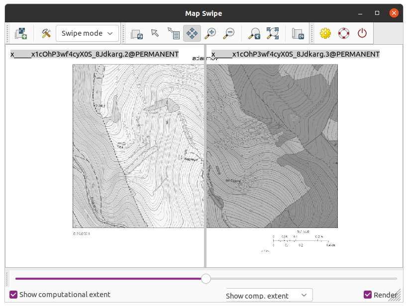 [bug] Wxgui Mapswipe Show Comp Extent Option In Statusbar Does Not Work · Issue 1714 · Osgeo