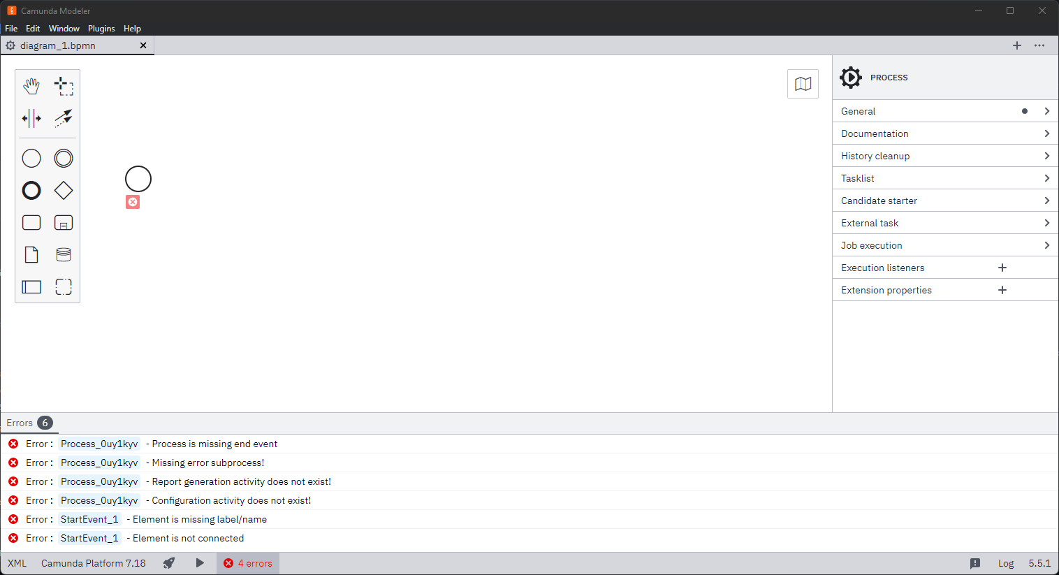Linter Warnings Are Handled Shown As Error · Issue 3330 · Camunda 