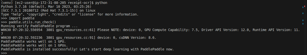 PaddleOCR not use GPU although all checks pass · Issue #10266 · PaddlePaddle/PaddleOCR · GitHub