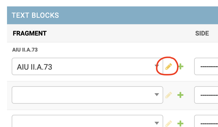 As a content editor, I want to easily get from document editing to fragment editing, to easily ...