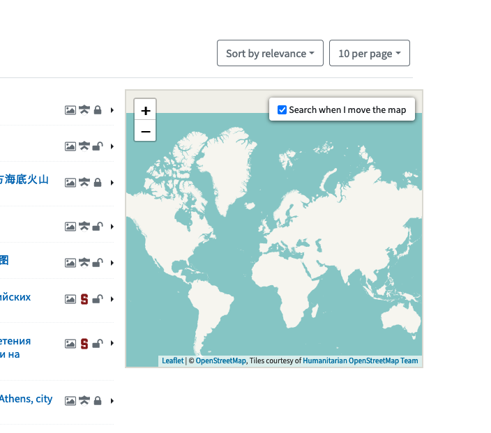 Set zoom level on landing page maps so that only one world map is shown ...