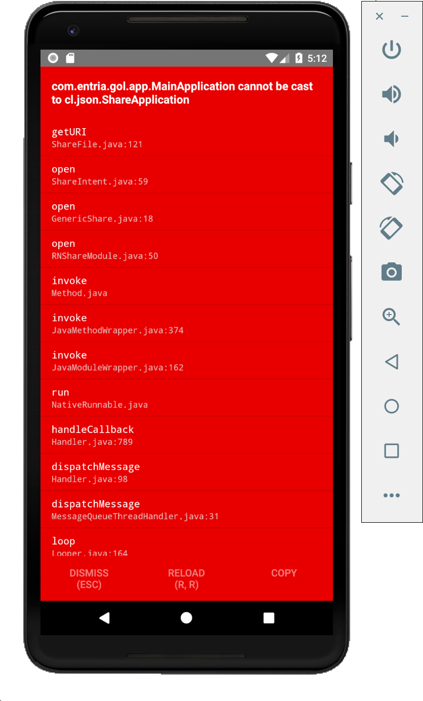 Mainapplication Cannot Be Cast To Shareapplication On Android 8 · Issue 270 · React Native