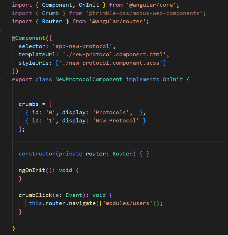 Example For Breadcrumb Component · Issue 1015 · Trimble Ossmodus Web Components · Github