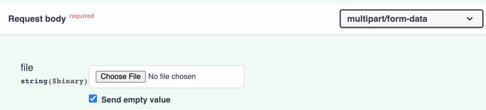 Swagger UI - POST object in RequestBody doesn't render FileUpload button in Safari · Issue #7365 ...