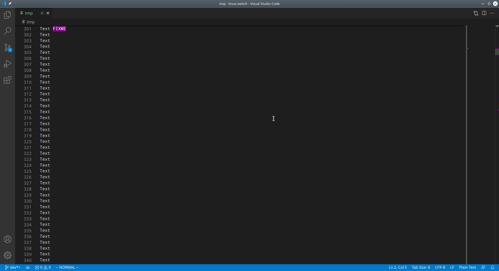 Overview ruler slightly shifted · Issue #129122 · microsoft/vscode · GitHub