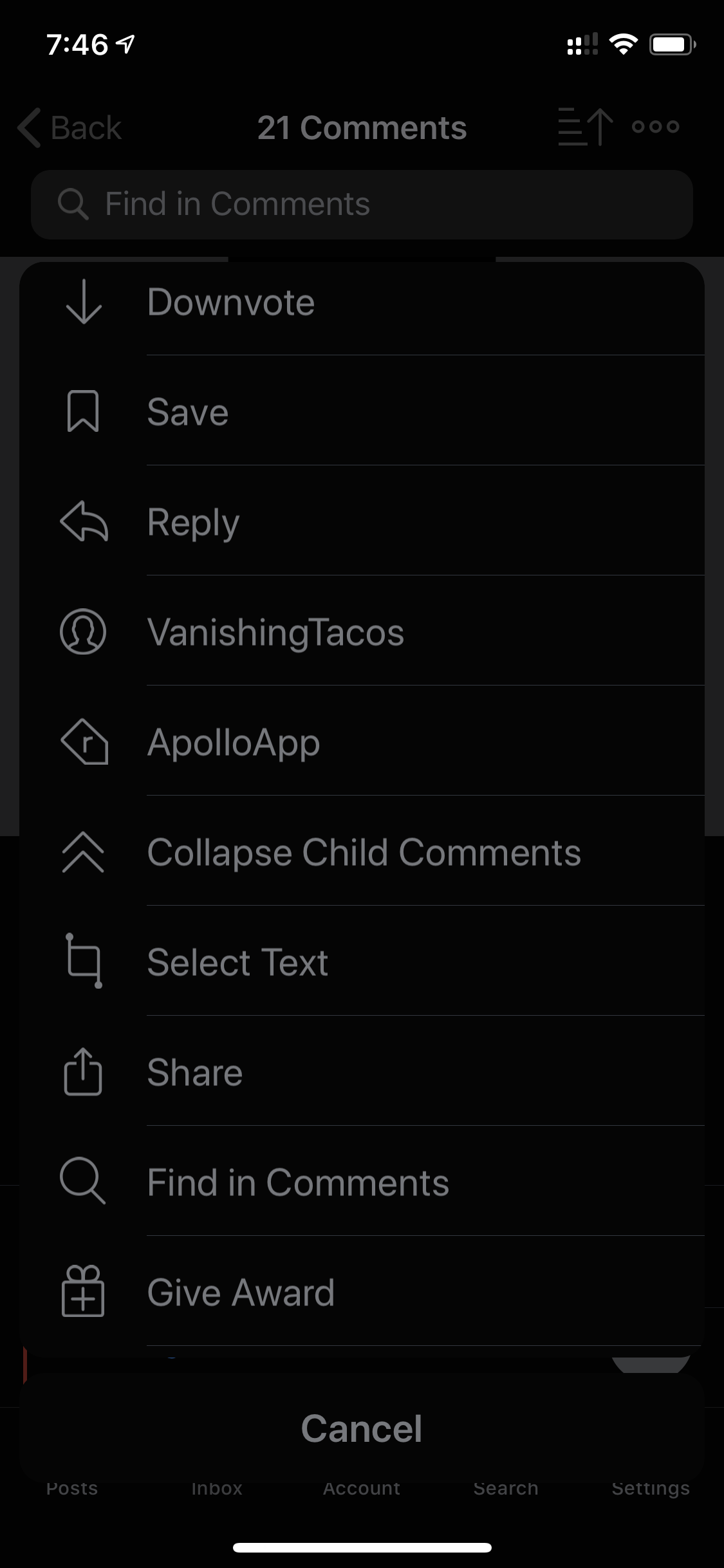 Share as image does not function for posts on the posts page · Issue #718 · christianselig ...