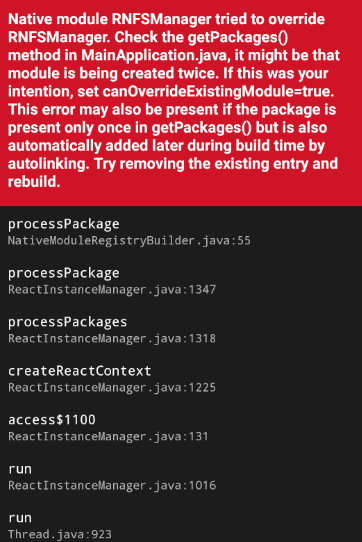 In MainActivity.java, protected List getPackages() has a different syntaxt compared to the ...