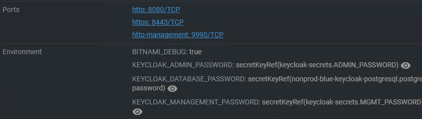 [bitnami/keycloak] upgrading to chart v5.0.4 breaks externalSecret name ...