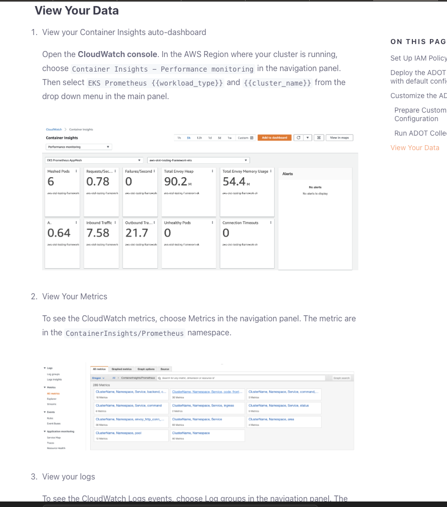 Why does ADOT Collector for prometheus is unable to create EKS Metrics and Container Insights in ...