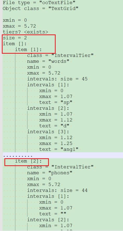 item[1] item[2] in textgrid file · Issue #390 · MontrealCorpusTools/Montreal-Forced-Aligner · GitHub