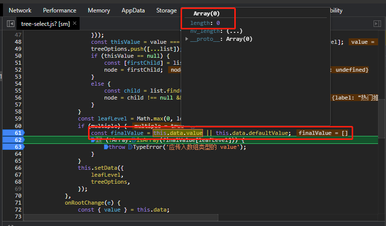 [Tree-Select] Value 传入空数组会报错 · Issue #2099 · Tencent/tdesign-miniprogram · GitHub