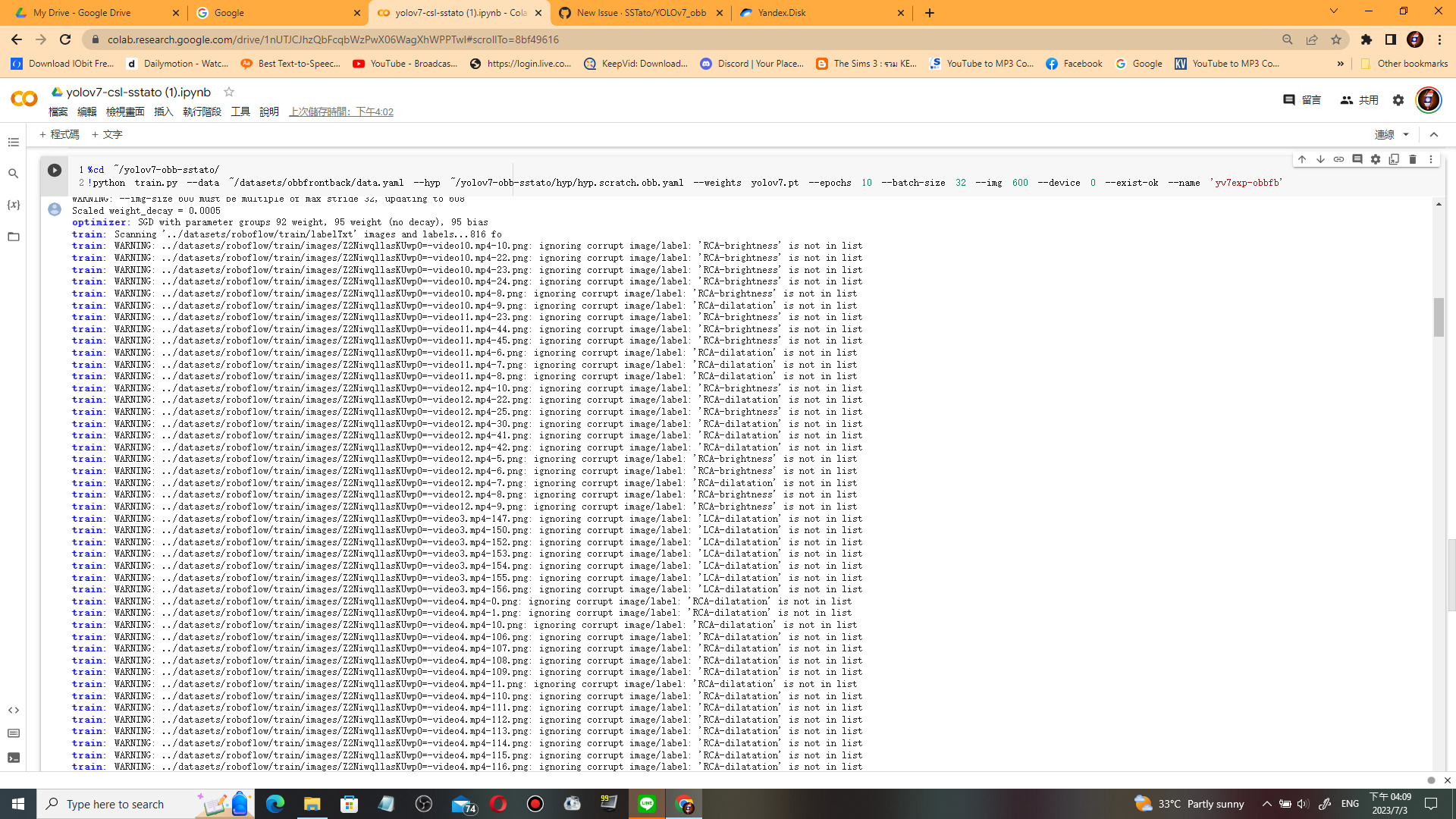 the model failed to read labels of a custom dataset · Issue #14 · SSTato/YOLOv7_obb · GitHub