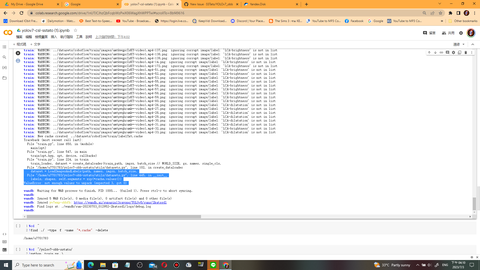 the model failed to read labels of a custom dataset · Issue #14 · SSTato/YOLOv7_obb · GitHub
