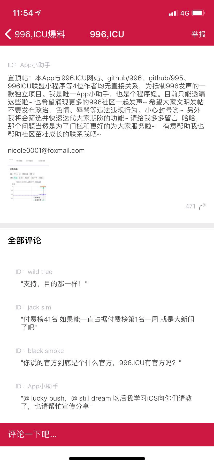 IOS已经有996,ICU的APP了，大家可以进去交流，一起抵制996 · Issue #79 · 995icu/996ICU · GitHub