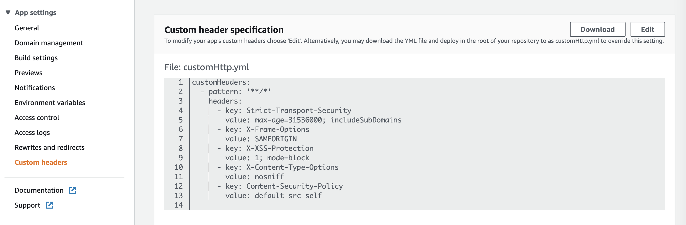 Monorepo App Unable To Set Custom Headers · Issue 1207 · Aws Amplify 1307