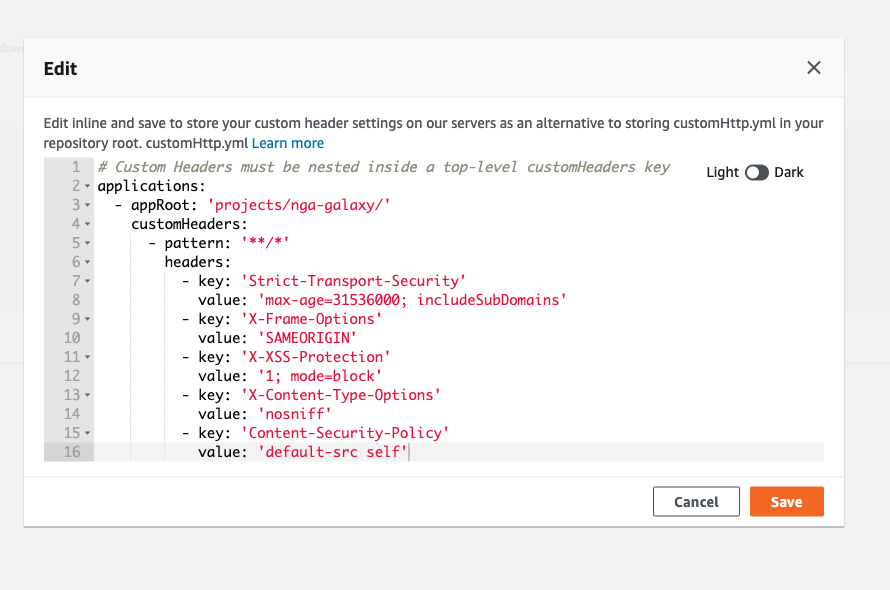 Monorepo App Unable To Set Custom Headers · Issue 1207 · Aws Amplify 7737