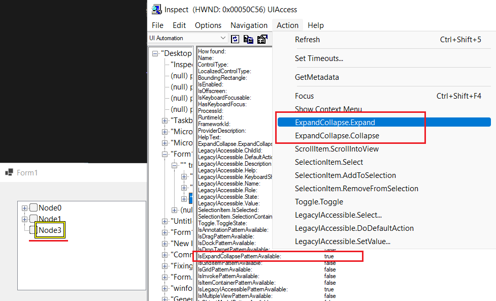 ExpandCollapse pattern is available for any tree node in `TreeView ...