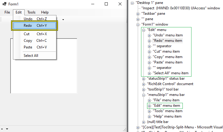 [Accessibility]: Incorrect control type of dropdown menu items · Issue ...