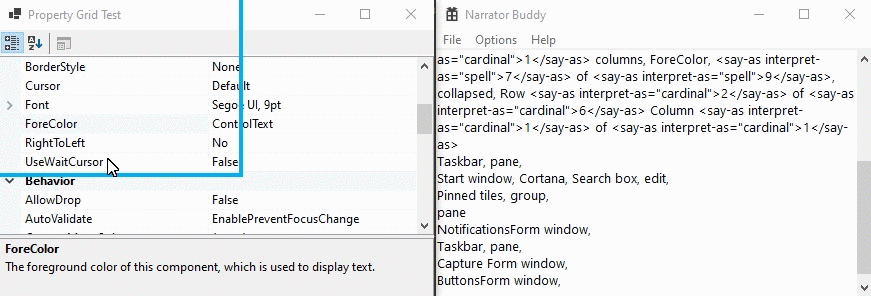 Combobox list nodes do not show expanded when Inspect focus on the ...