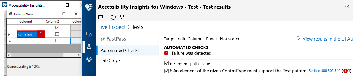 [Accessibility] DataGridViewTextBoxCell in non-edit mode doesn't support Text pattern · Issue ...